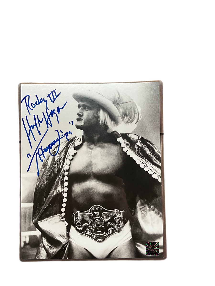 Hulk Hogan Signed Thunderlips Rocky III 8x10 Photo – Hogan's Beach Shop
