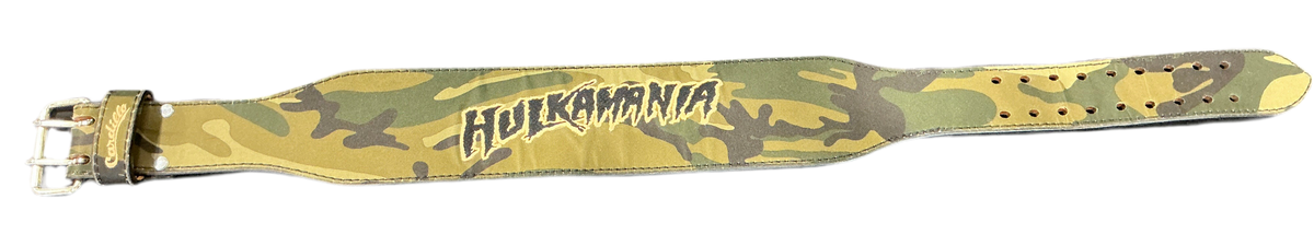Camo Hulkamania Black/Beige Outline Cardillo Weight Belt – Hogan's ...