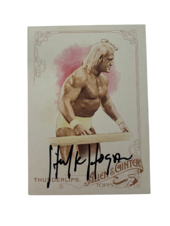 Hulk Hogan Allen Ginter Rocky lll Thunderlips Trading Card Signed ...