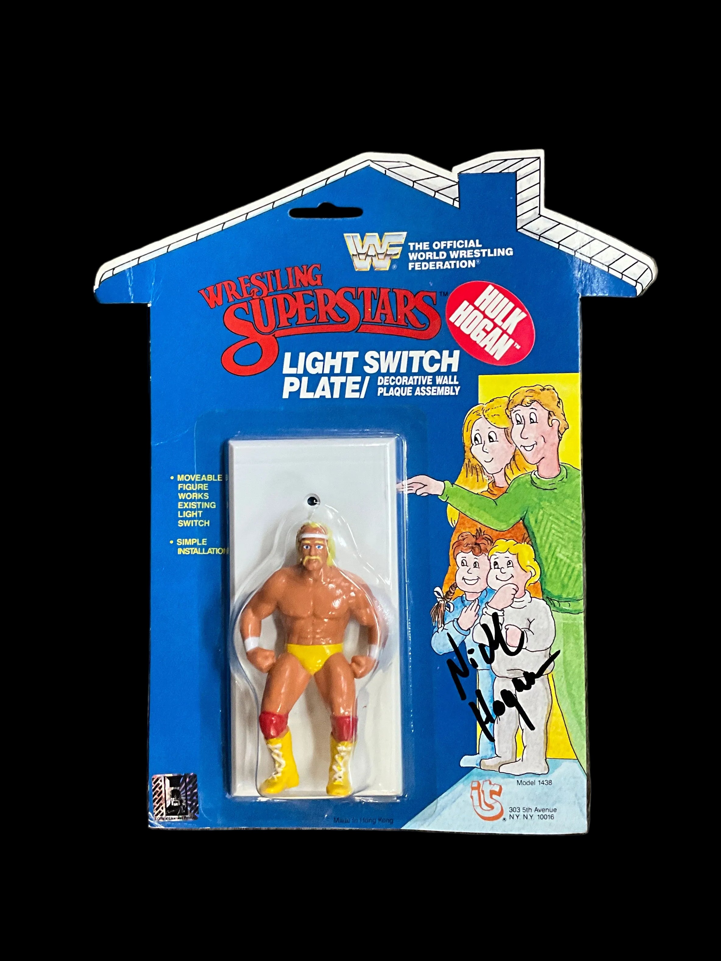 WWF Wrestling Superstars Hulk Hogan Light Switch Plate signed by Nick ...