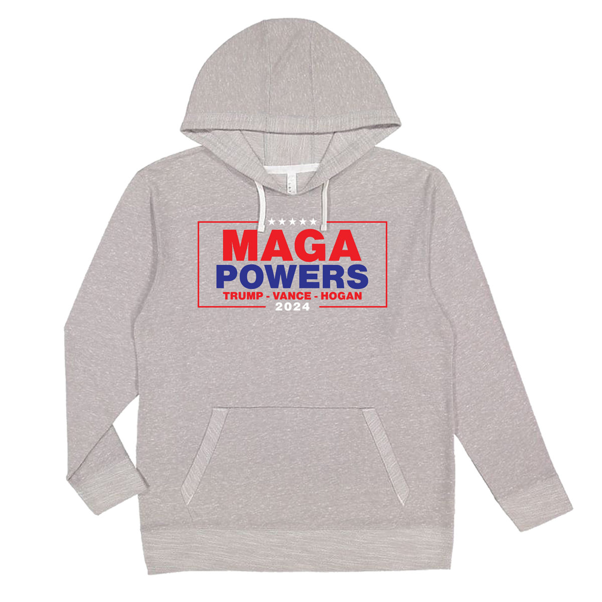 MAGA Powers Hoodie Gray – Hogan's Beach Shop