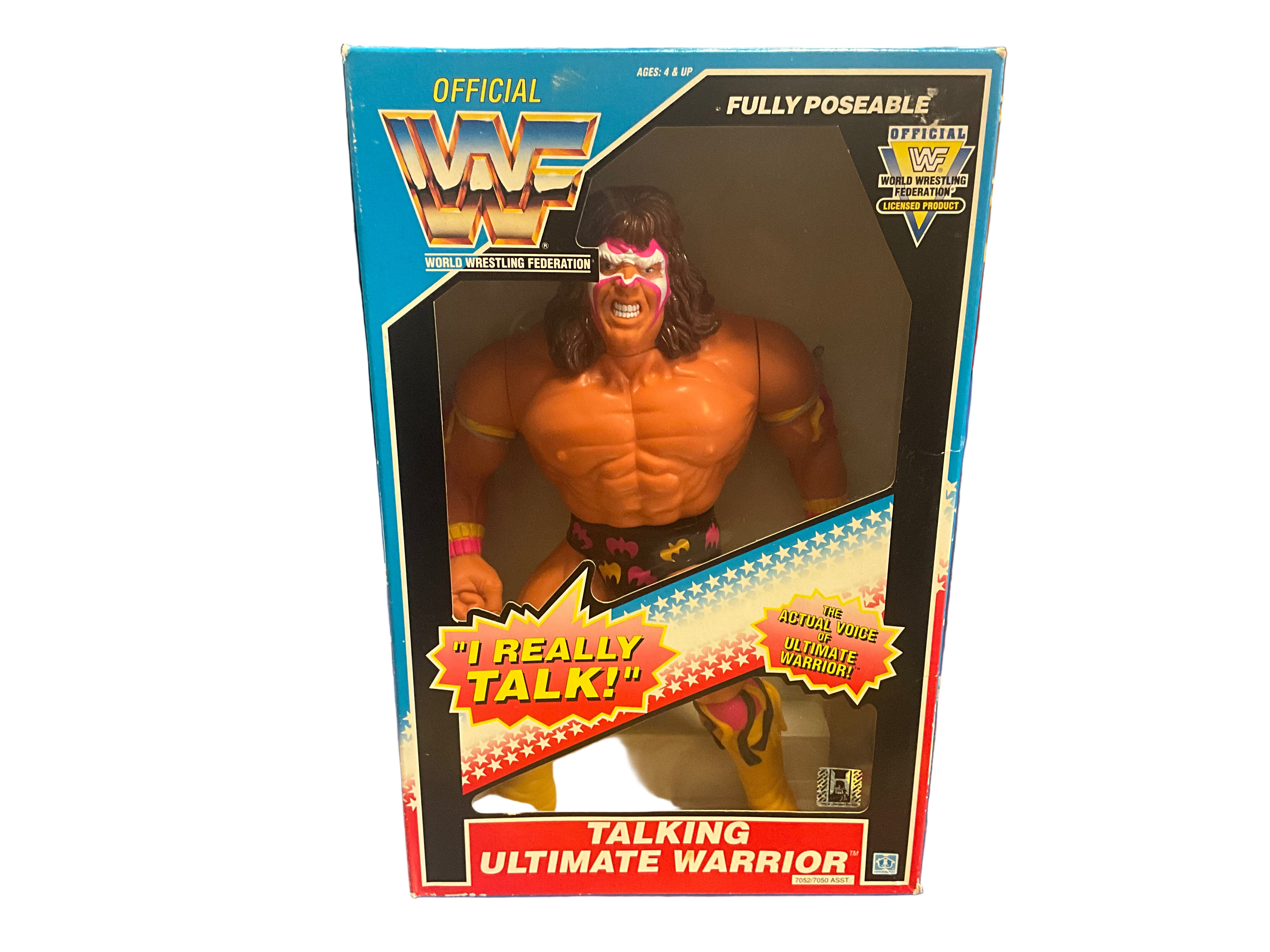WWF Talking Ultimate Warrior Fully Poseable Action Figure – Hogan's ...