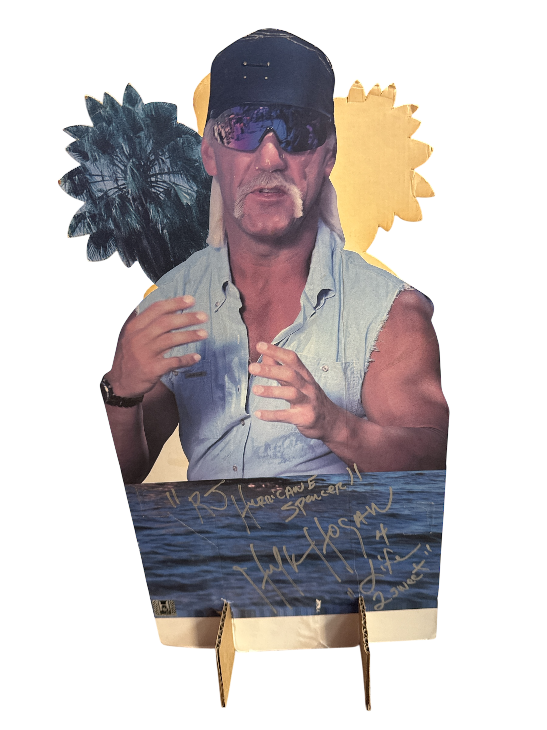 Hulk Hogan RJ Hurricane Spencer Original Cut Out 10x18 – Hogan's Beach Shop